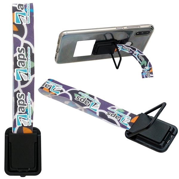 Promotional Phone Holder Full Color Lanyard