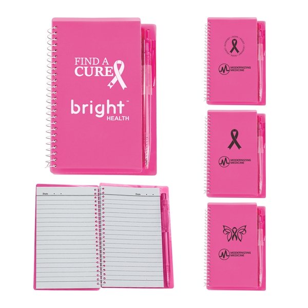 Promotional Pink Ribbon Notebook