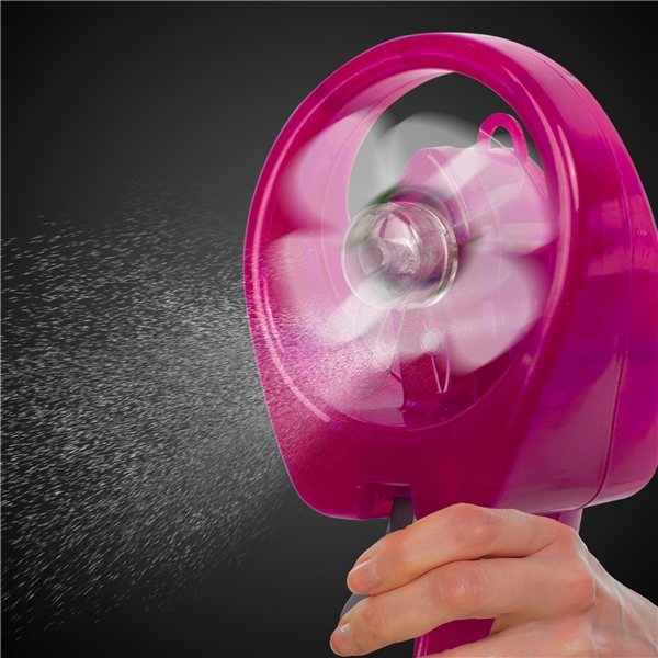 Promotional Pink Water Spray Fan