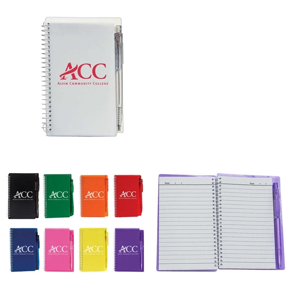 Promotional Plastic Cover Notebook & Pen