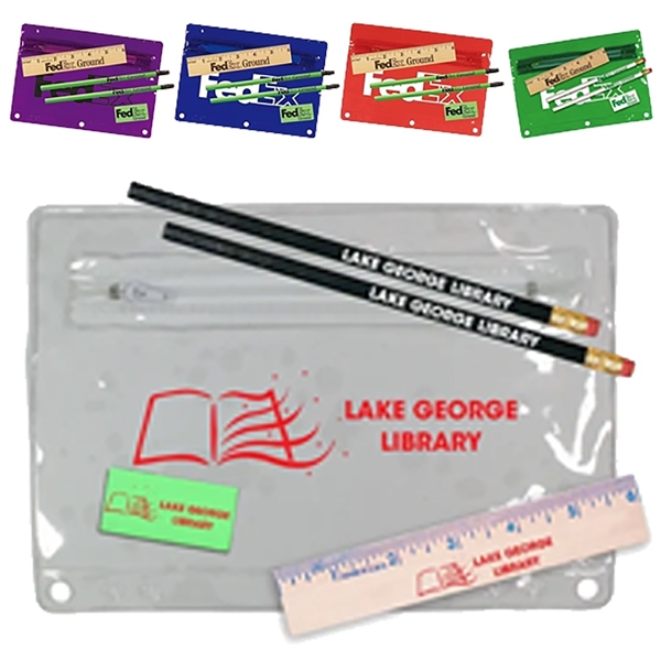 Promotional Premium Transparent School Kit
