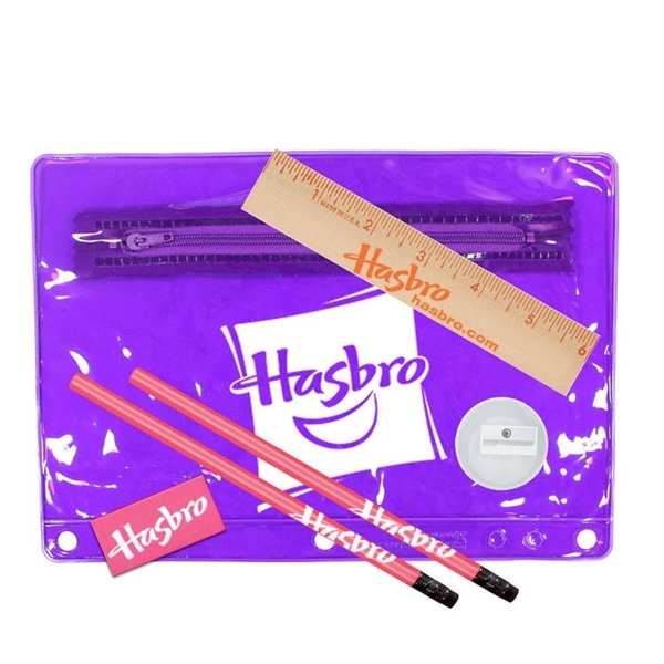 Premium Transparent School Kits, Full Color Digital 4 Color Process