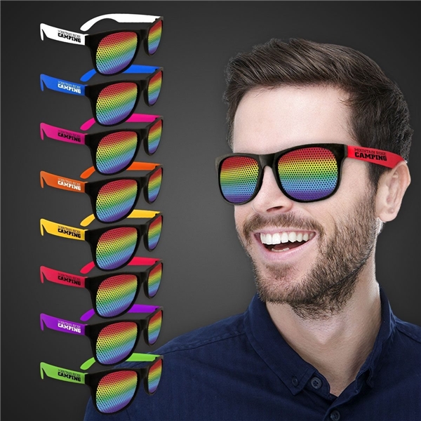 Promotional Rainbow Neon Billboard Sunglasses