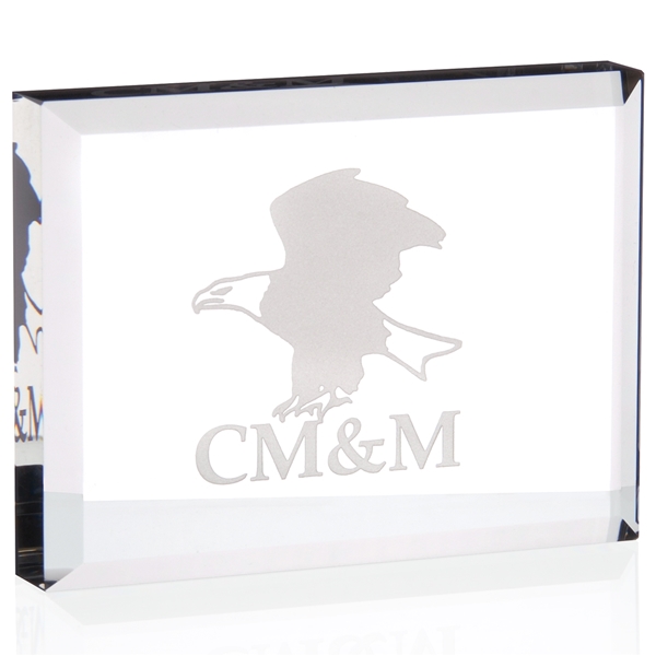Promotional Rectangle Crystal Paperweight
