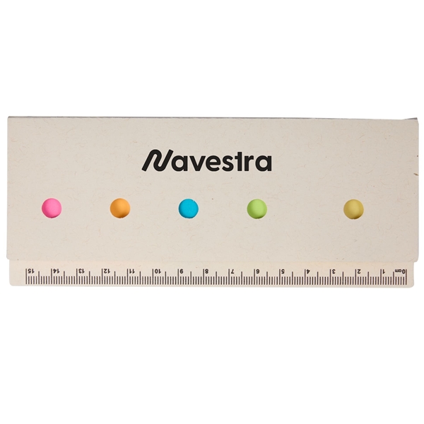 Promotional Recycled Milk Carton Sticky Notes & Ruler Pad