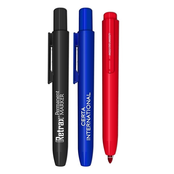 Promotional Retrax® Permanent - Retractable Permanent Marker
