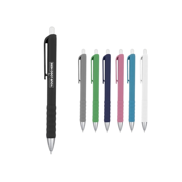 Promotional Ripple Gel Pen With Rubberized Finish