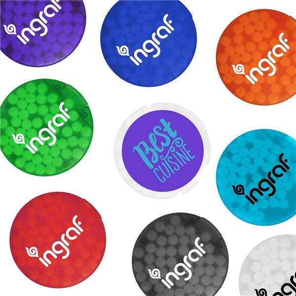 Promotional Round Credit Card Mints