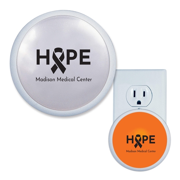 Promotional Wholesale Round Dome Neon Thin Night Light