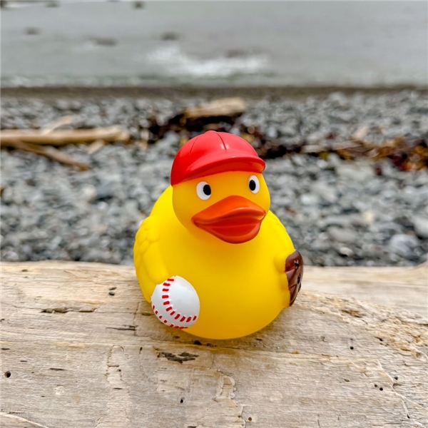 Promotional Rubber Baseball Duck