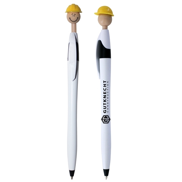 Promotional Safety Smilez Construction Theme Pen
