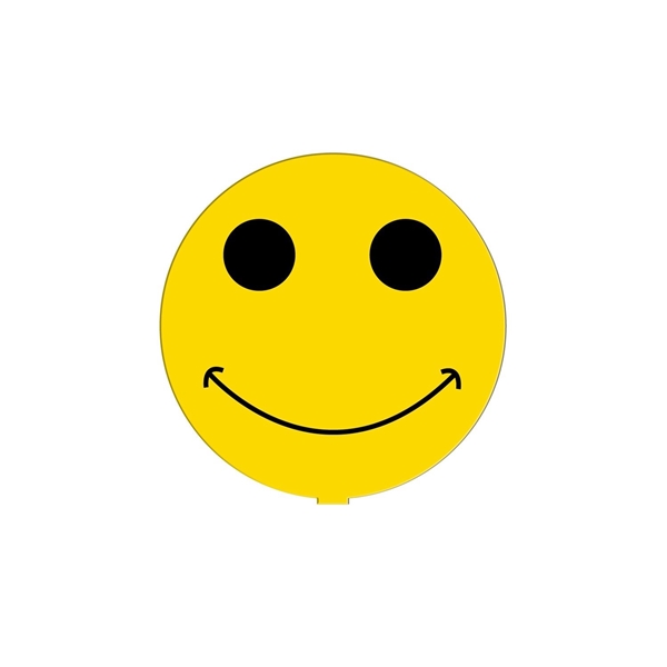 Promotional Smiley Face Hand Fan Without A Stick - Paper Products