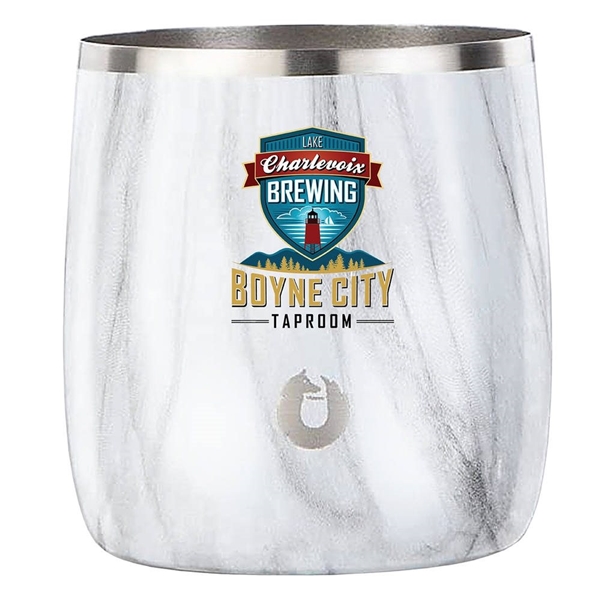 Promotional Snowfox® 11 oz Marble Rocks Glass, Full Color Digital