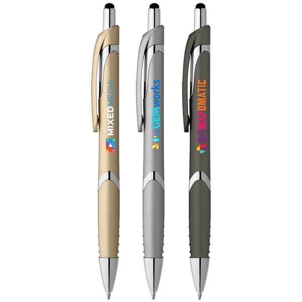 Promotional Solana Softy Metallic W/ Stylus - ColorJet