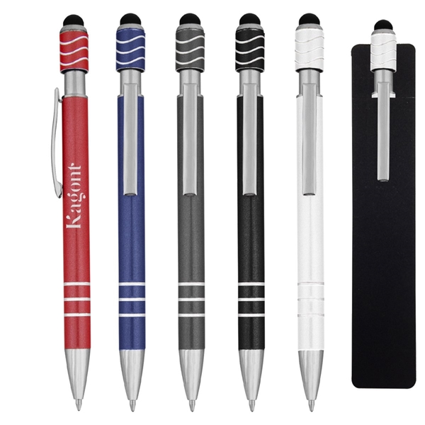 Promotional Spin Top Pen With Stylus