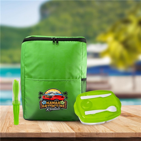 Promotional Sporty Lunch Tray & Cutlery Set