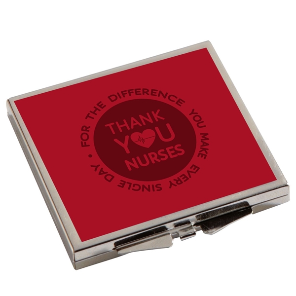 Promotional Square Metal Compact Mirror