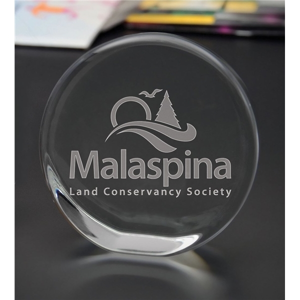 Promotional Standing Disk Paperweight