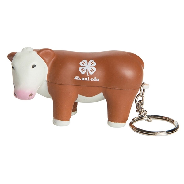 Promotional Steer Stress Reliever Keyring