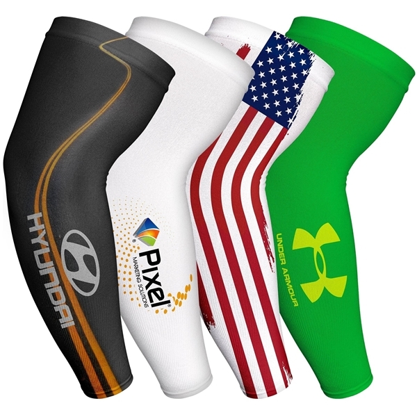 Sublimated Seamless Polyester Cooling Compression Sleeve (Pair item)