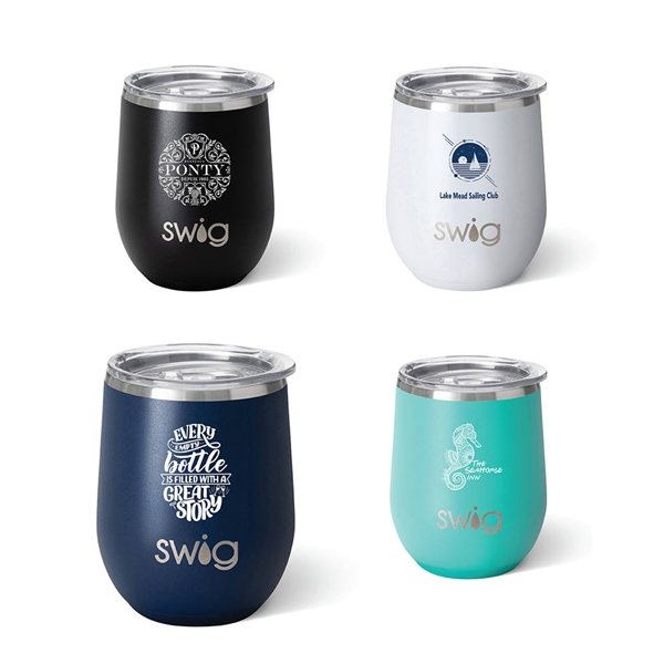 Promotional Swig® 12 oz Matte Stemless Wine Cup
