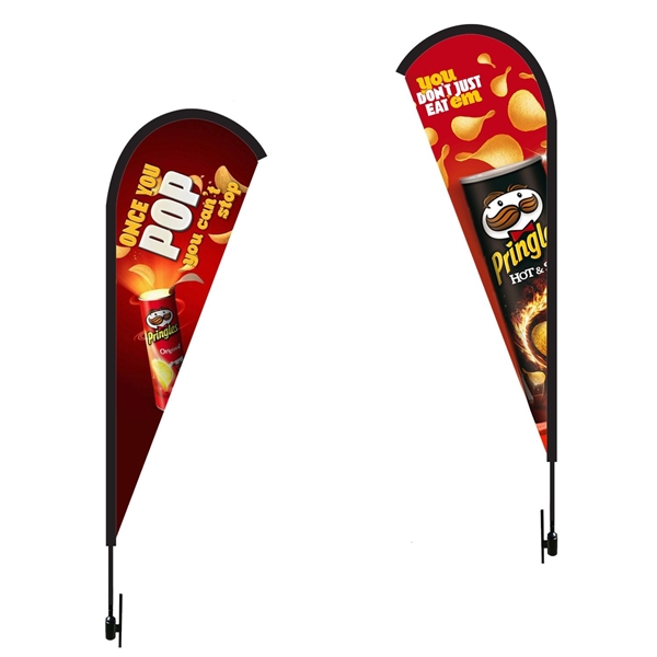 Tear Drop 17 ft. Height Carbon Fiber Kit (Pole Set, Metal Ground Stake ...