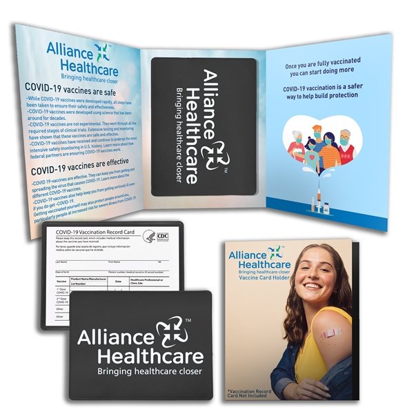 Promotional Tek Booklet With Vaccination Card Holder
