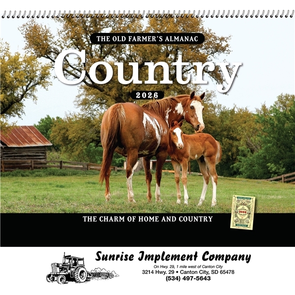 Promotional The Old Farmer's Almanac® Country: 2025 Spiral Bound