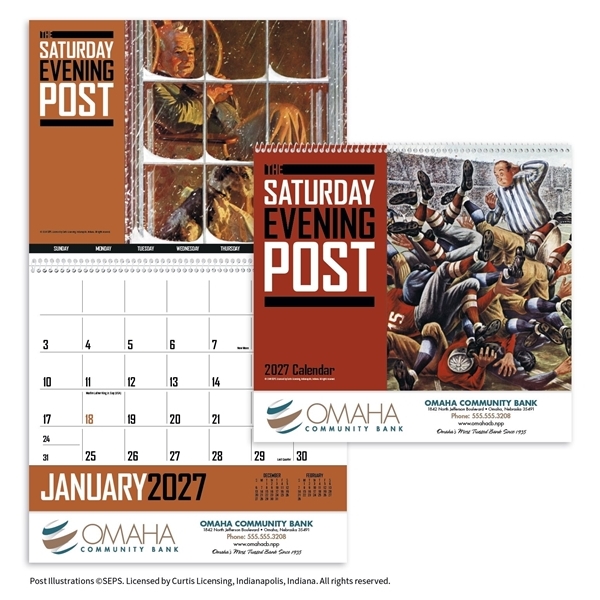 Promotional The Saturday Evening Post Calendar