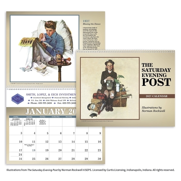 Promotional The Saturday Evening Post Calendar