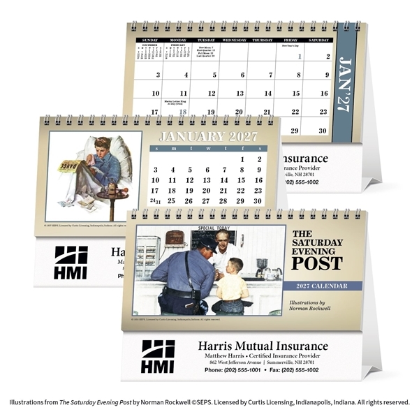 Promotional The Saturday Evening Post Desk Calendar
