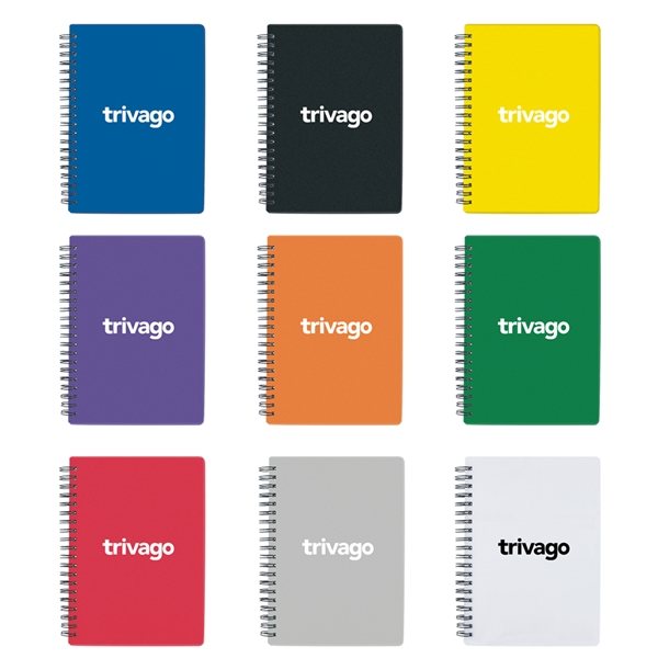 Promotional Translucent Spiral Notebook with 80 Lined Sheets