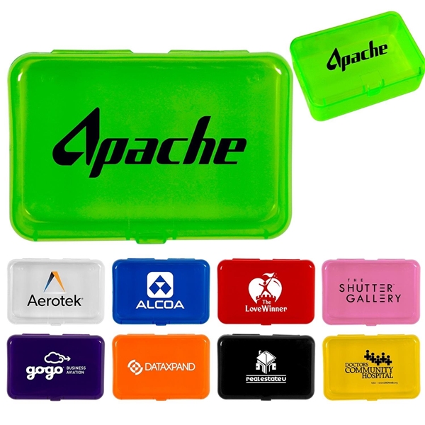 Promotional Translucent Techie Box With Snap Closure