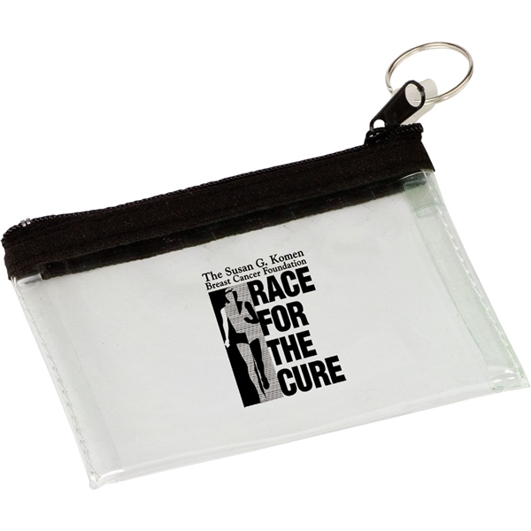 Promotional Transparent PVC Key Tag Pouch