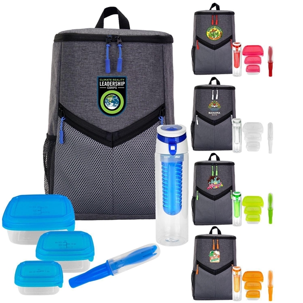 Promotional Victory Lunch & Drink Cooler Backpack Set
