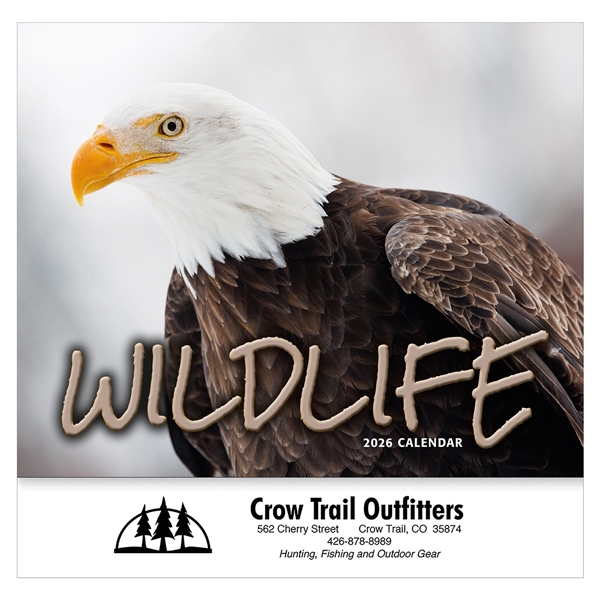 Promotional Wildlife Wall Calendar: 2025 Stapled