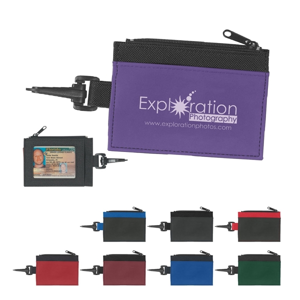 Promotional Zippered ID Holder