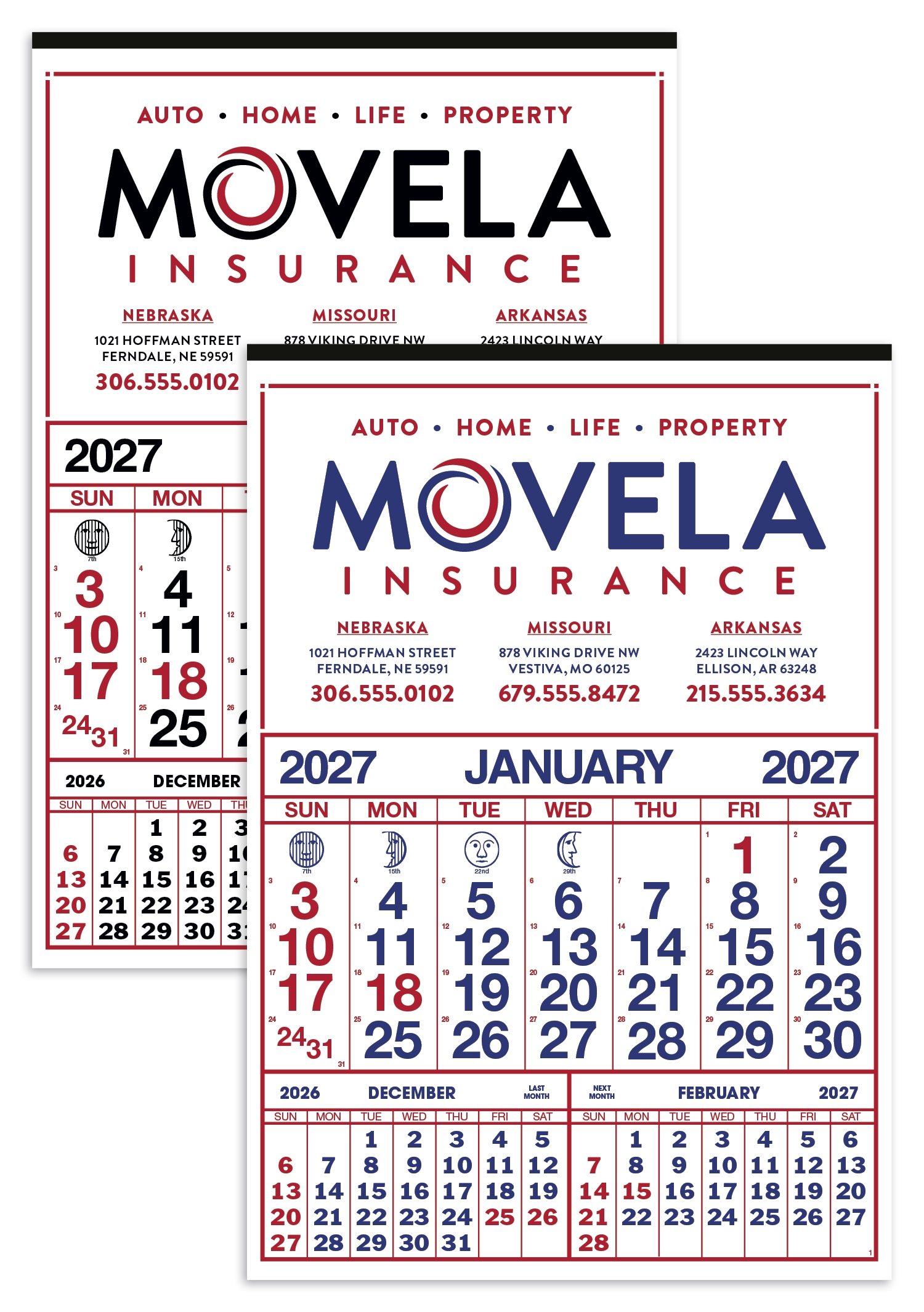 Promotional Commercial 12-Sheet Calendar