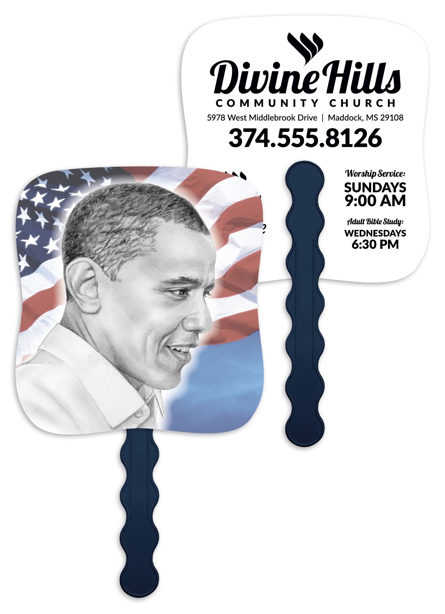Promotional President Barack Obama - Pictorial Fan